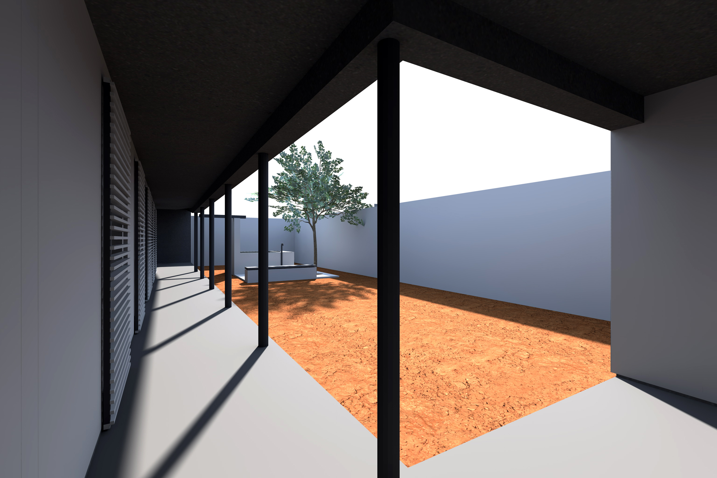 House in Luanda, Patio and Pavilion